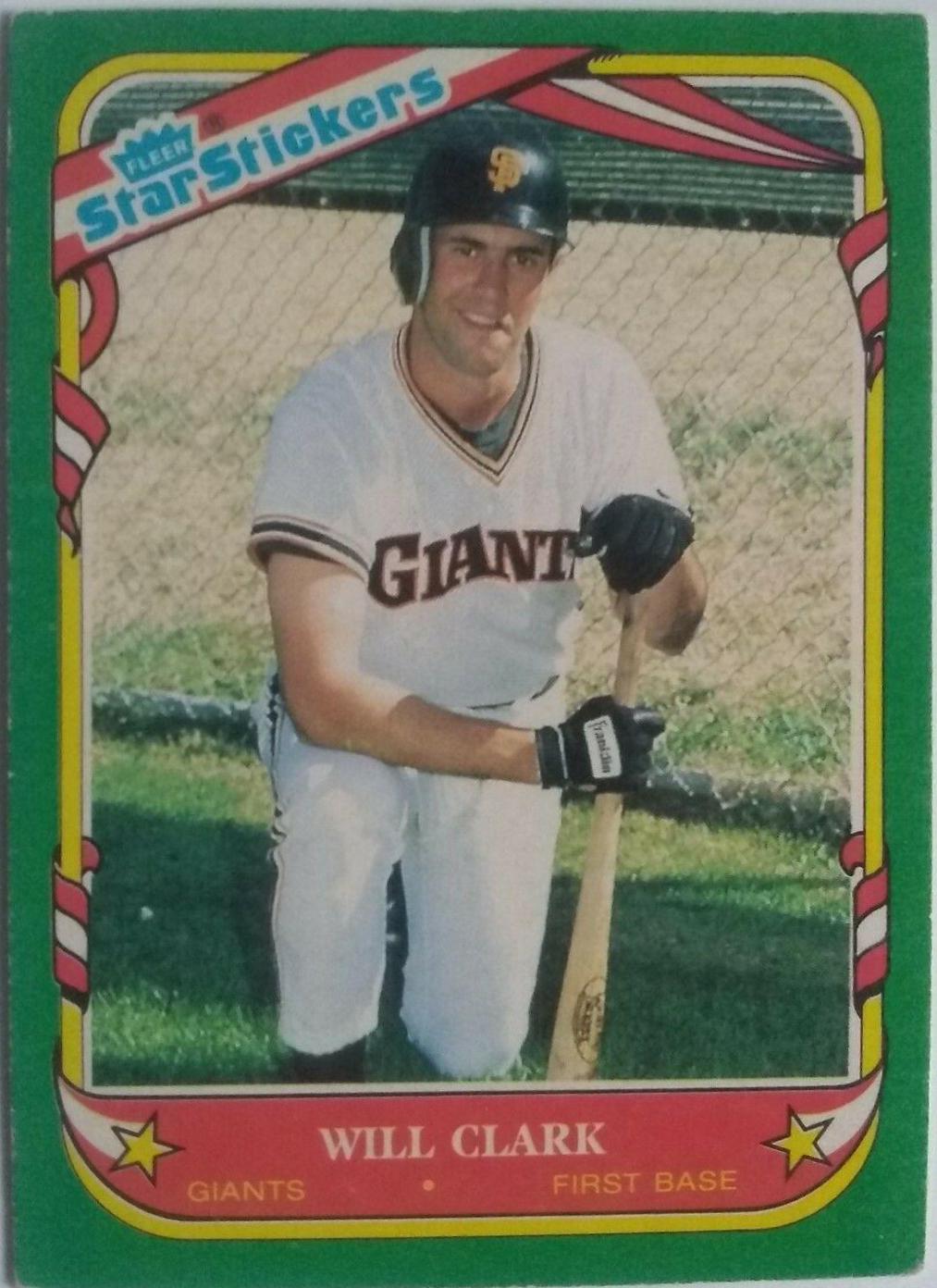 Will Clark #22 Prices [Rookie] | 1987 Fleer Star Stickers | Baseball Cards