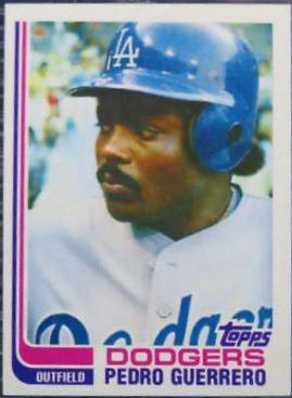 Pedro Guerrero [Blackless] #247 Prices | 1982 Topps | Baseball Cards