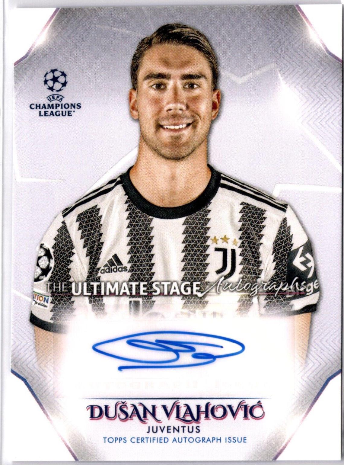 Dusan Vlahovic #US-DV Prices | 2022 Topps UEFA Club Competitions The ...