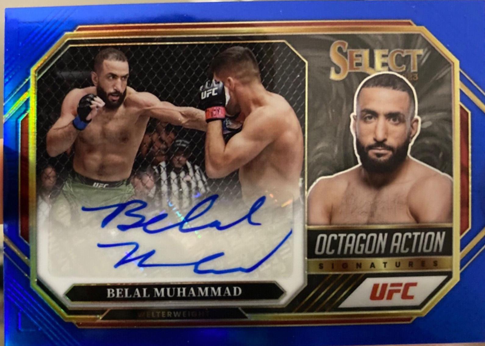 Belal Muhammad [Blue] #OA-BMH Prices | 2023 Panini Select UFC Octagon ...