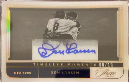 Don Larsen #TMA-DL Prices | 2022 Panini Three and Two Timeless Moments ...