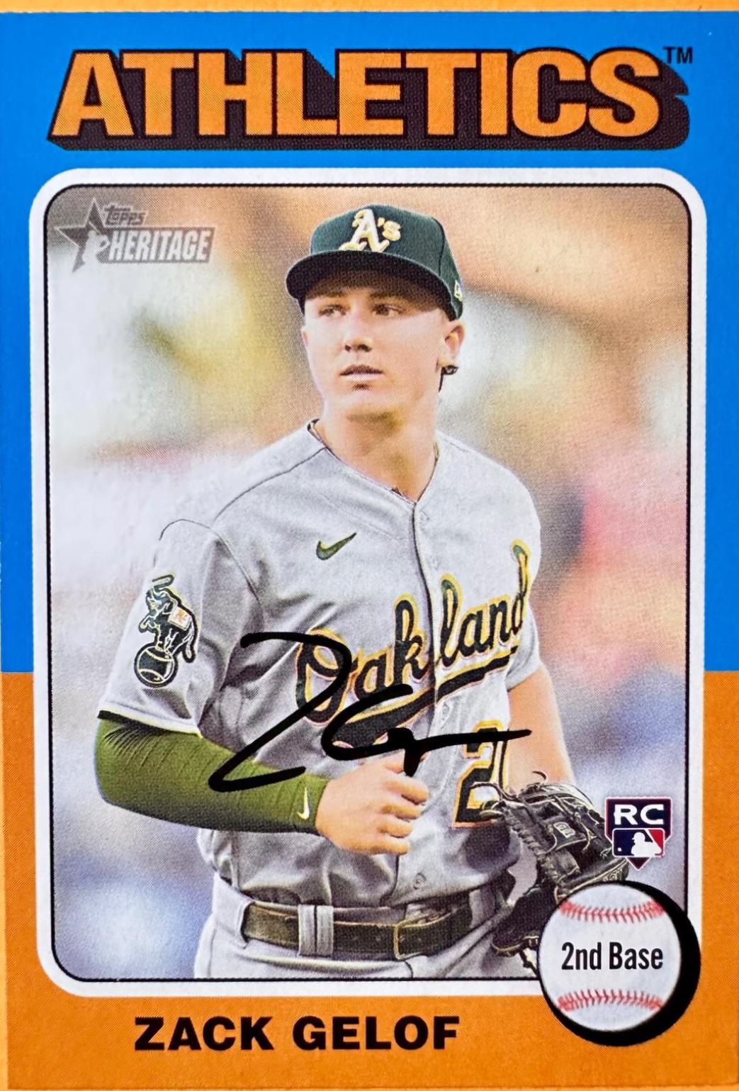 Zack Gelof #346 Prices [Rookie] | 2024 Topps Heritage | Baseball Cards