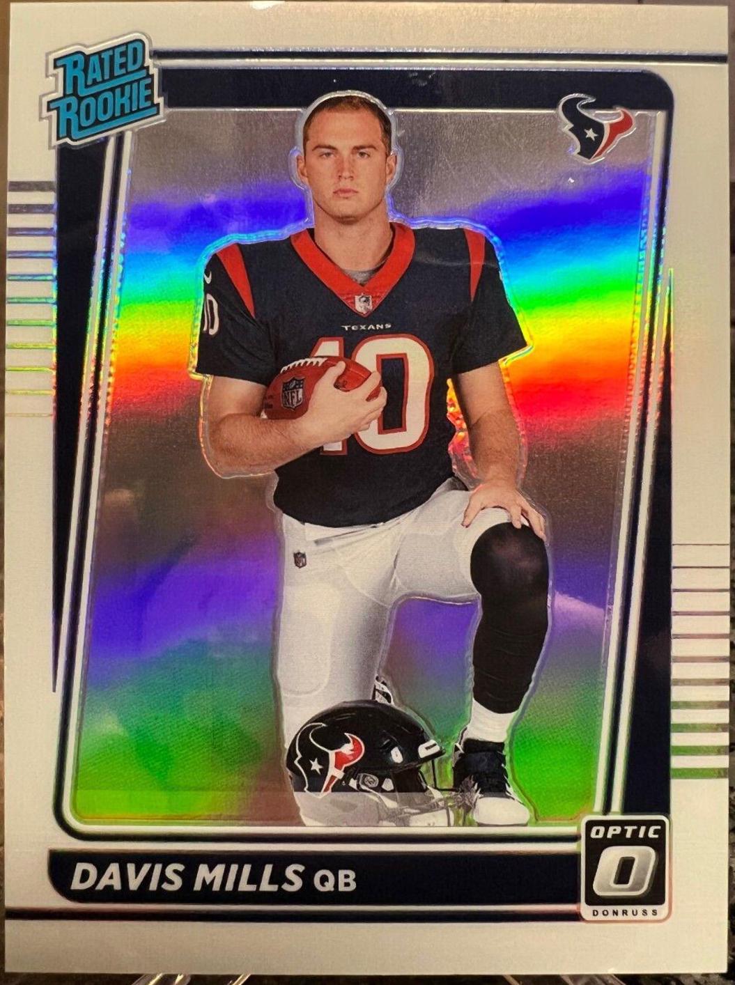 Davis Mills [Holo Variation] #222 Prices | 2021 Panini Donruss Optic ...