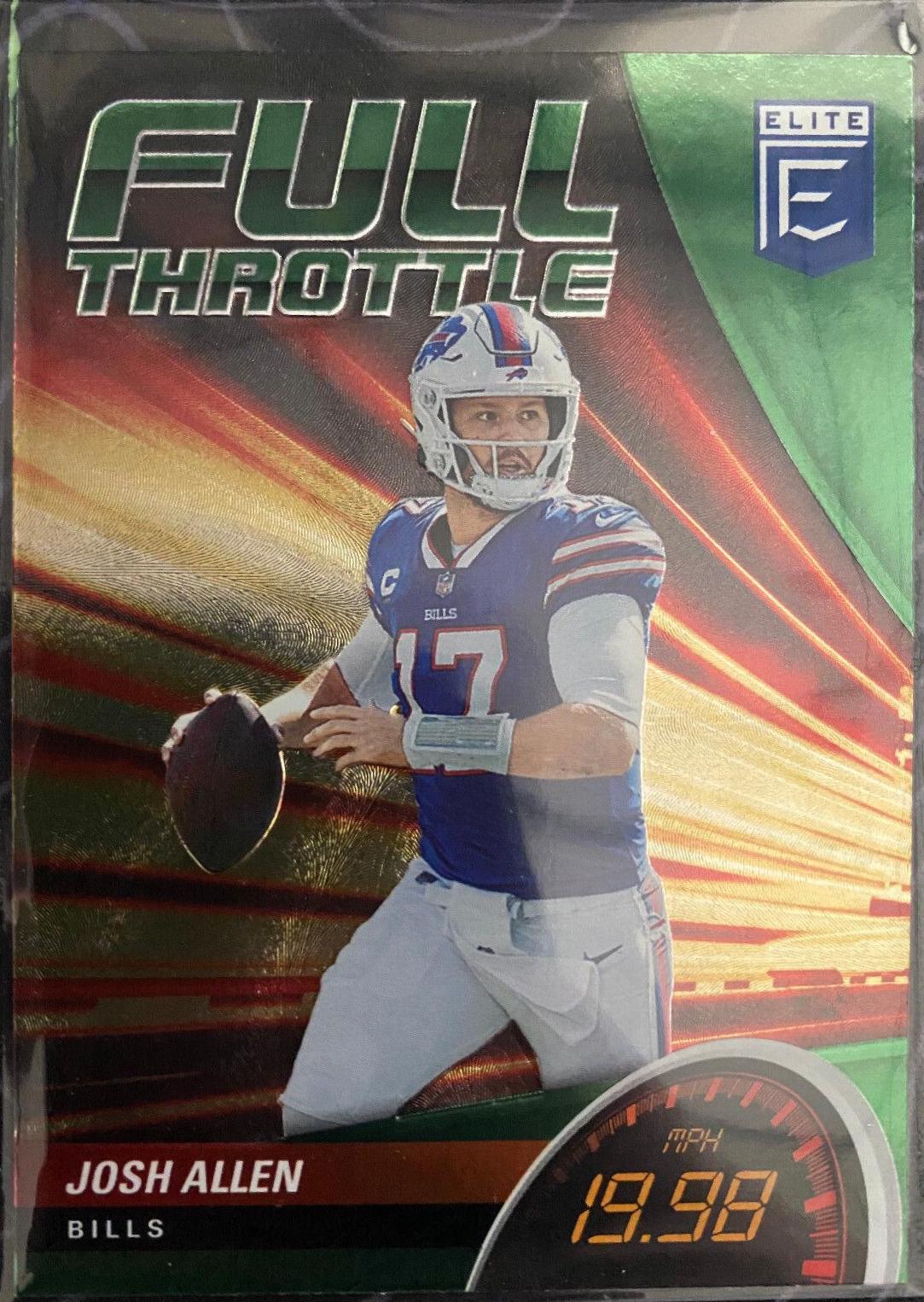 Josh Allen [Green] #FT19 Prices | 2022 Panini Donruss Elite Full ...
