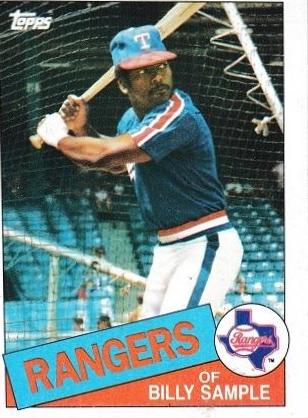 Billy Sample #337 Prices | 1985 Topps | Baseball Cards