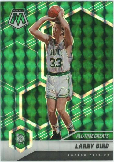 Larry Bird [Reactive Green] | Ungraded | 2020 Panini Mosaic
