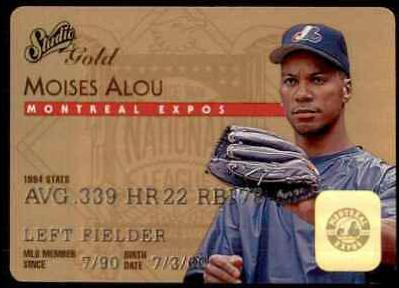 Moises Alou [Gold] #35 Prices | 1995 Studio | Baseball Cards