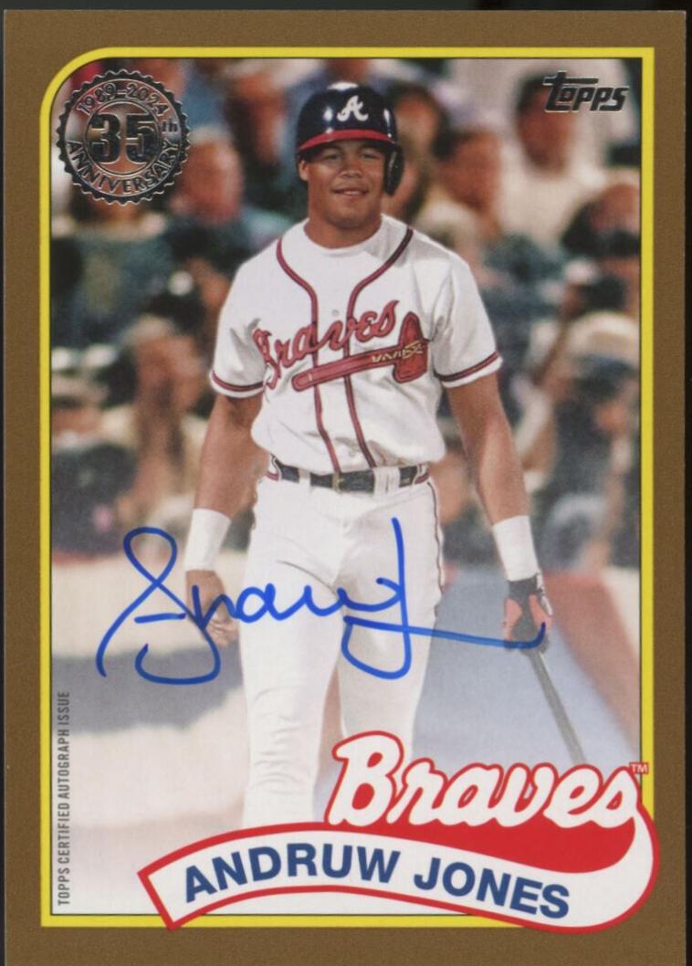 Andruw Jones [Gold] #89BA-AJO Prices | 2024 Topps 1989 Autograph ...