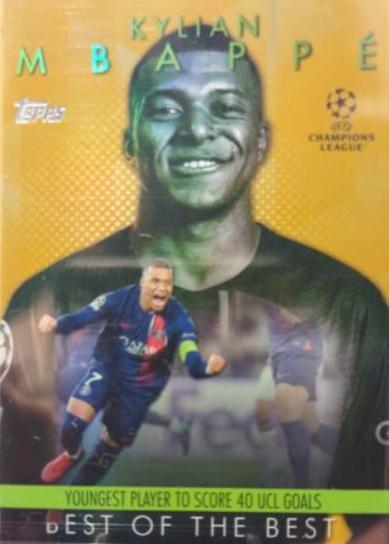 Kylian Mbappe [Gold Foilboard] #BM-8 Prices | 2023 Topps UEFA Club Best ...