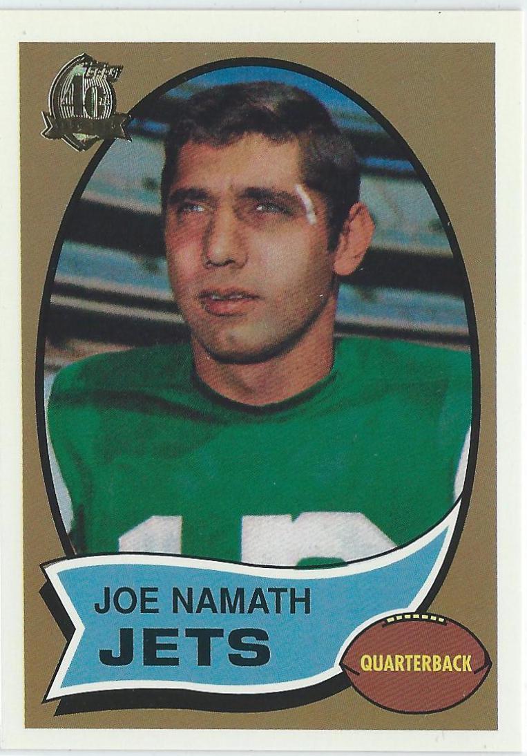 Joe Namath #150 Prices | 1996 Topps Namath Reprint | Football Cards