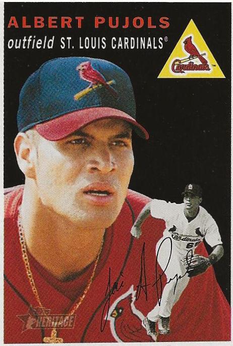 Albert Pujols [Black Background] #7 Prices | 2003 Topps Heritage ...