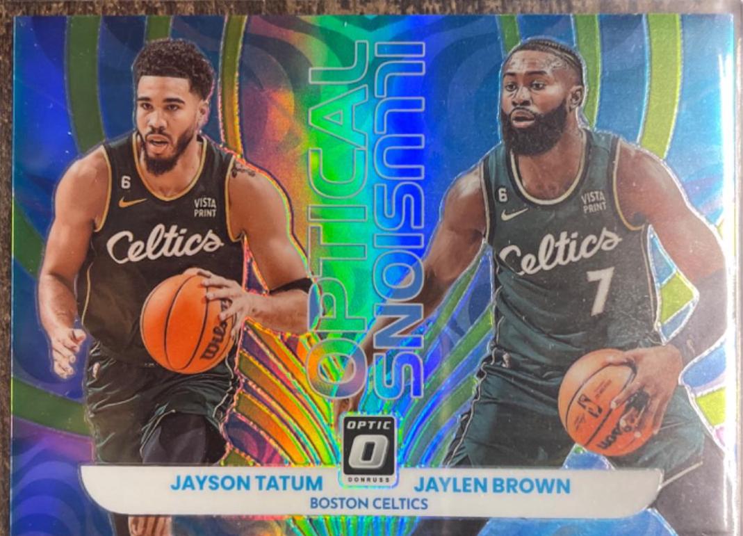 Jayson Tatum, Jaylen Brown [Lime Green] #2 Prices | 2022 Panini Donruss ...