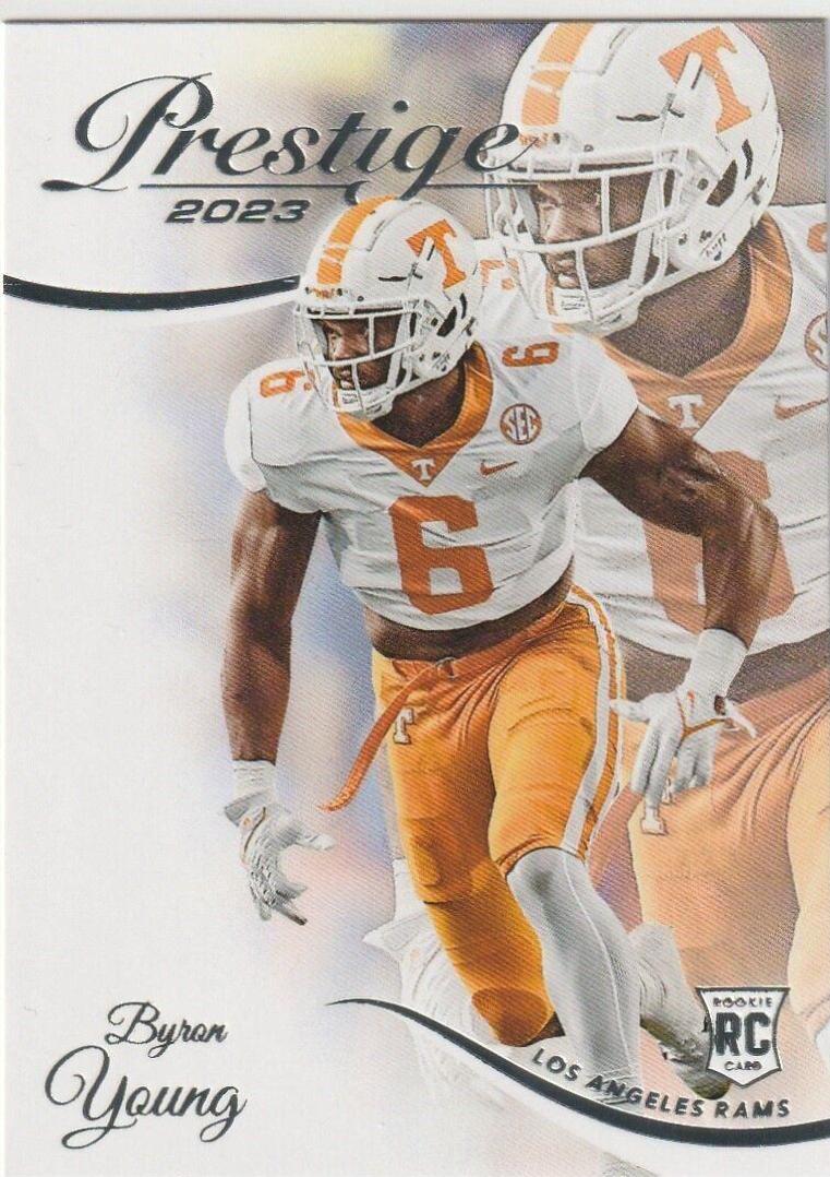 Byron Young #313 Prices [Rookie] | 2023 Panini Prestige | Football Cards