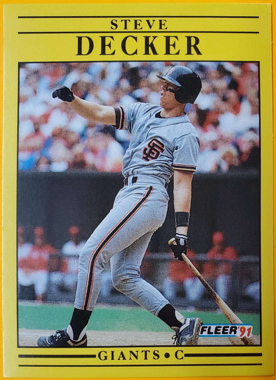 Steve Decker #260 Prices [Rookie] | 1991 Fleer | Baseball Cards