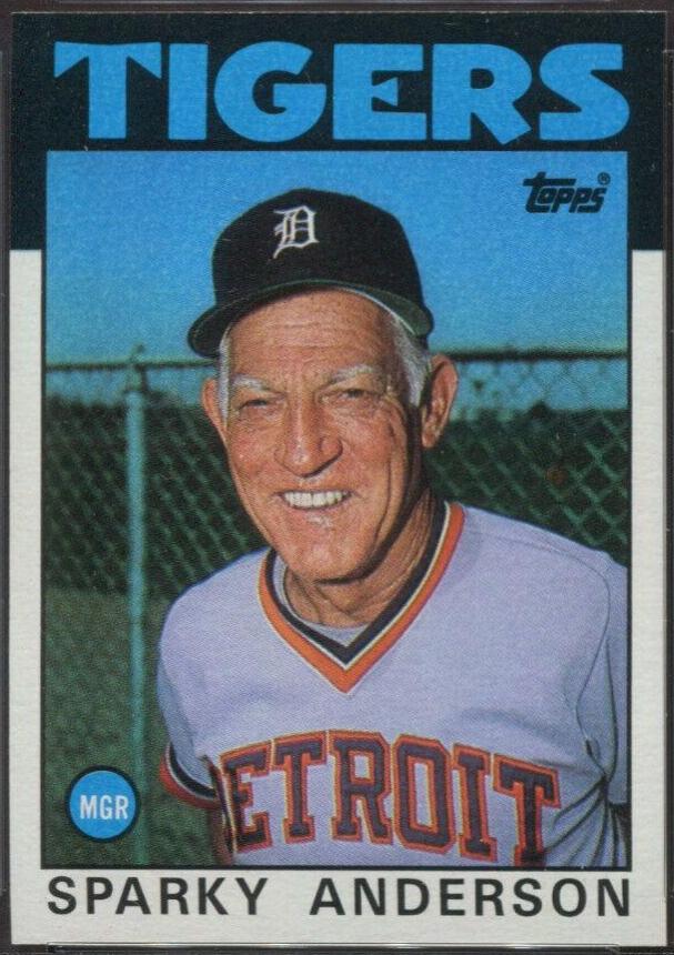 Sparky Anderson #411 Prices | 1986 Topps | Baseball Cards