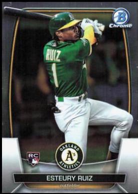 Esteury Ruiz #46 Prices [Rookie] | 2023 Bowman Chrome | Baseball Cards