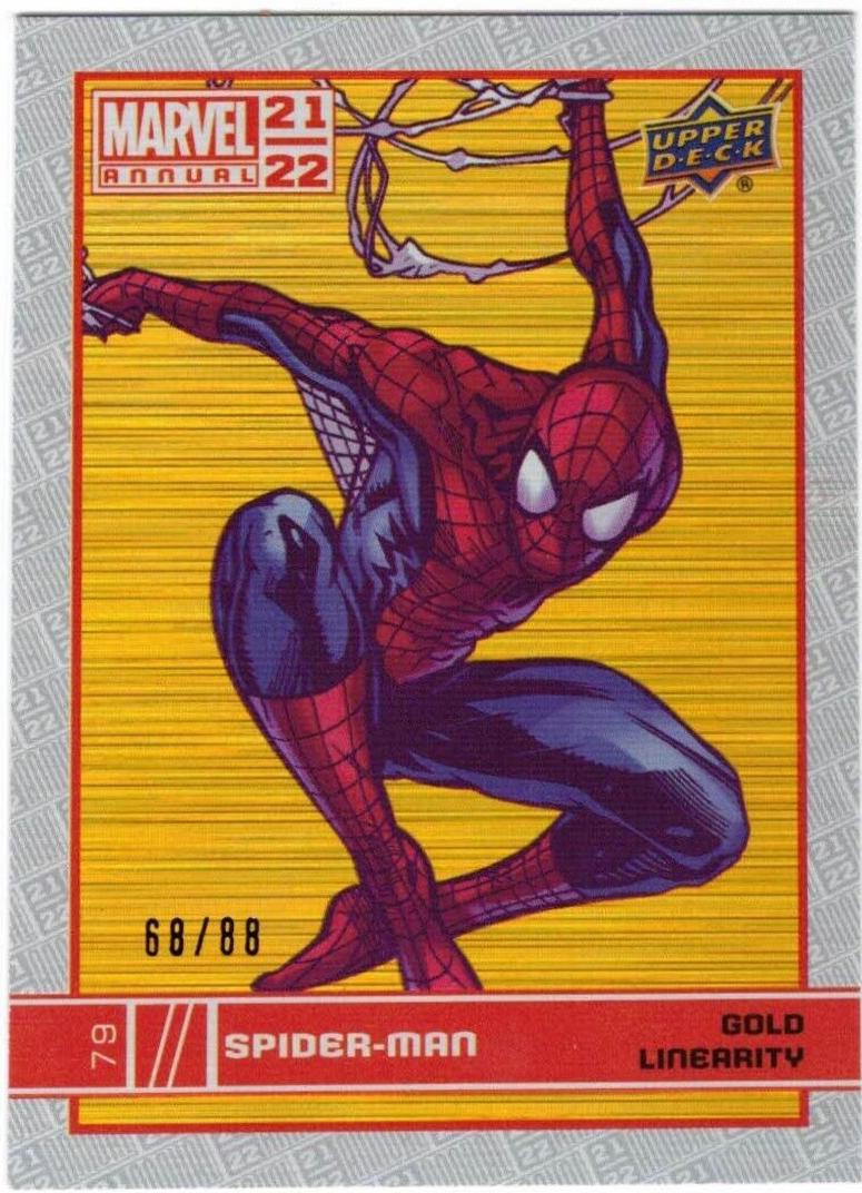 Spider-Man [Gold Linearity] #79 Prices | Marvel 2021 Upper Deck Annual ...