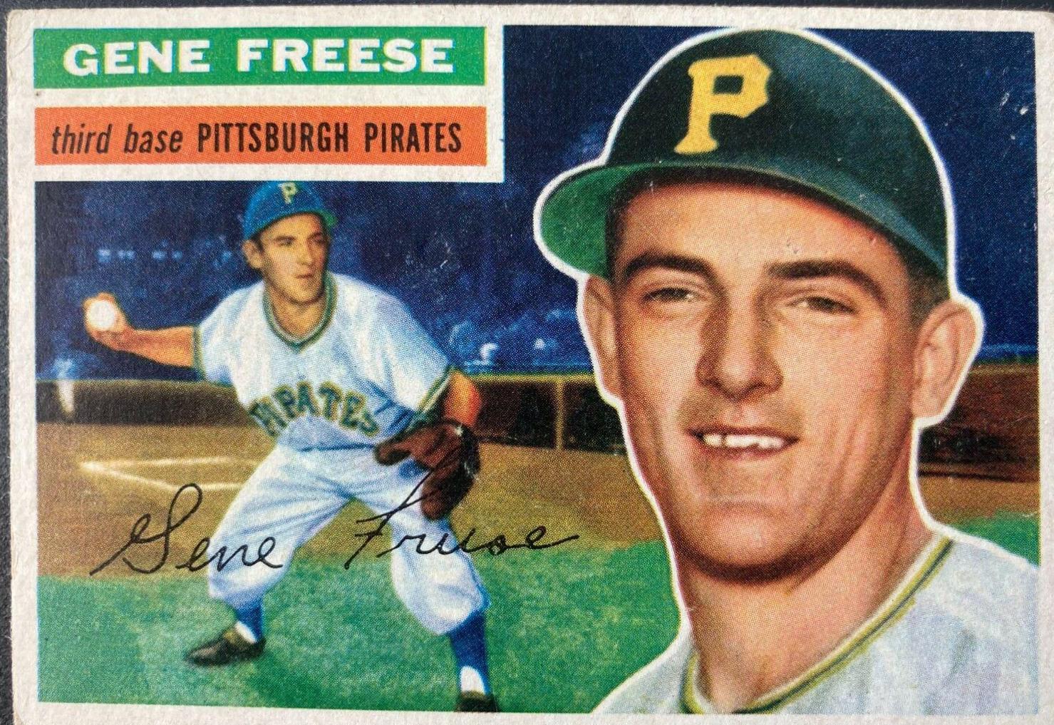 Gene Freese [Gray Back] #46 Prices | 1956 Topps | Baseball Cards