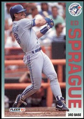 Ed Sprague #340 Prices | 1992 Fleer | Baseball Cards