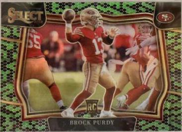 Brock Purdy [Green Black Snakeskin] #493 Prices | 2022 Panini Select ...