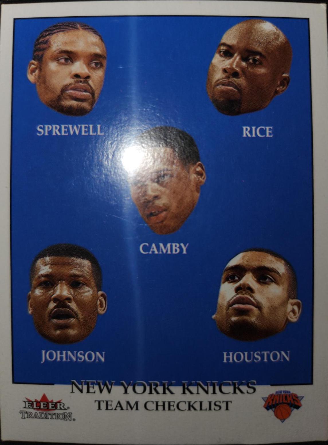 New York Knicks Checklist #289 Prices | 2001 Fleer Tradition ...