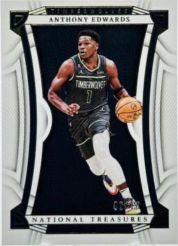 Anthony Edwards [Gold] #99 Prices | 2022 Panini National Treasures ...