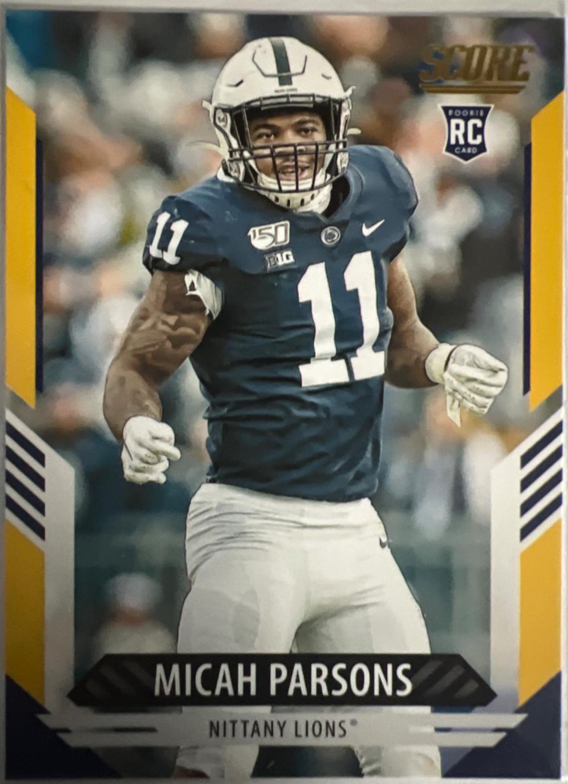Micah Parsons [Gold] #350 Prices | 2021 Panini Score | Football Cards