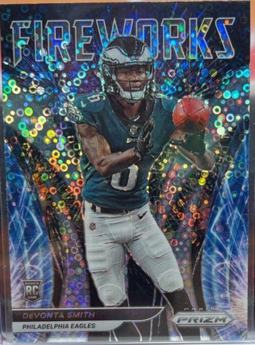 DeVonta Smith [No Huddle Prizm] #F-12 Prices | 2021 Panini Prizm ...
