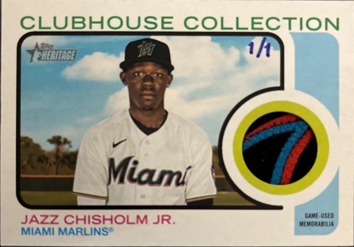 Jazz Chisholm Jr. #CCR-JCJ Prices | 2022 Topps Heritage Clubhouse Collection Relics | Baseball Cards