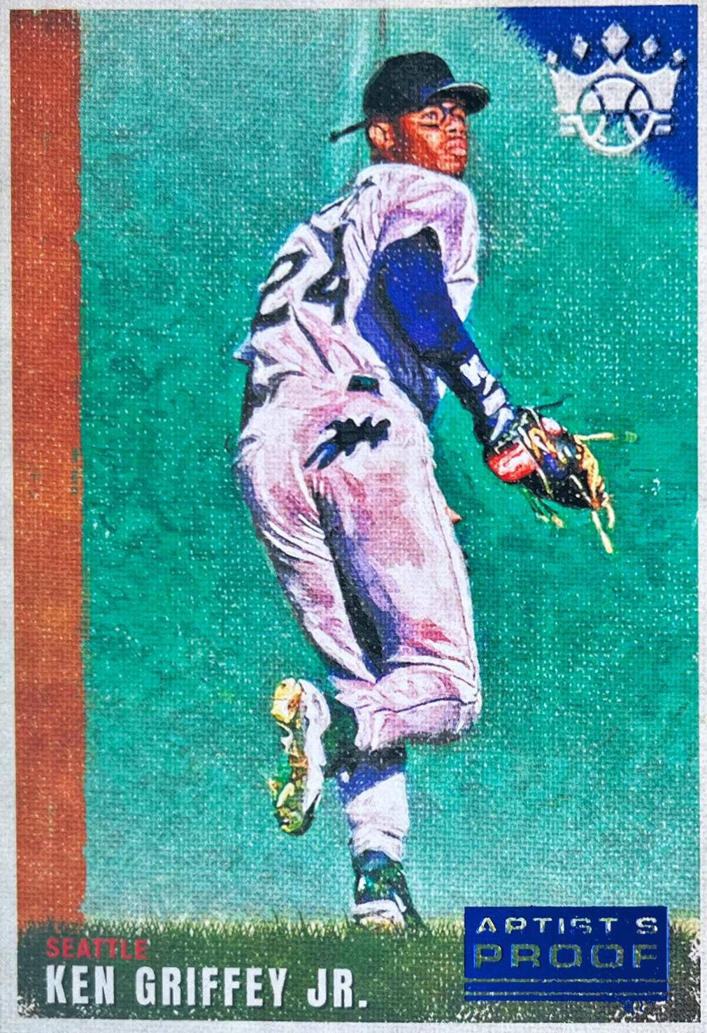 Ken Griffey Jr. [Artist Proof Blue] #67 Prices | 2022 Panini Diamond ...