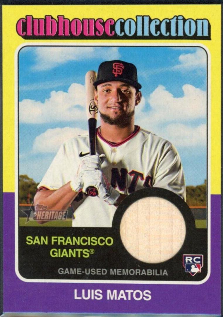 Luis Matos #CCR-LM Prices | 2024 Topps Heritage Clubhouse Collection ...