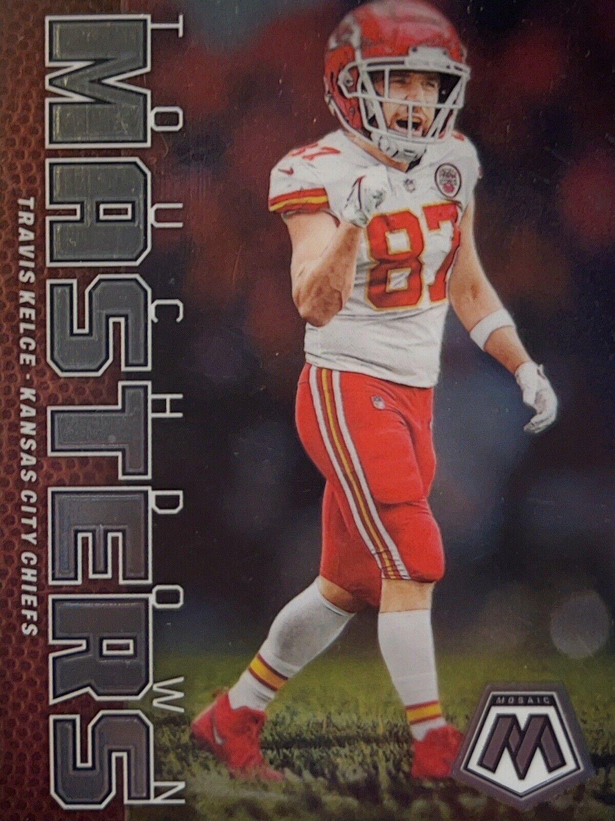 Travis Kelce #TM-TK Prices | 2023 Panini Mosaic Touchdown Masters ...