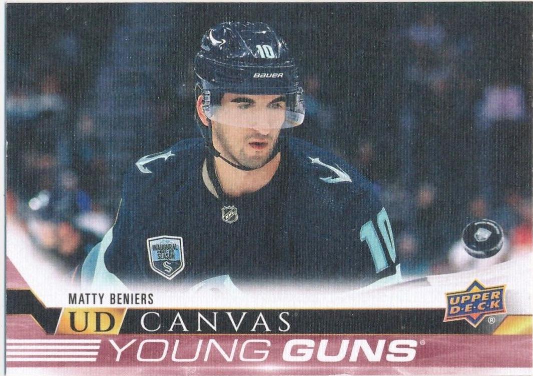 Matty Beniers #C100 Prices [Rookie] | 2022 Upper Deck UD Canvas ...