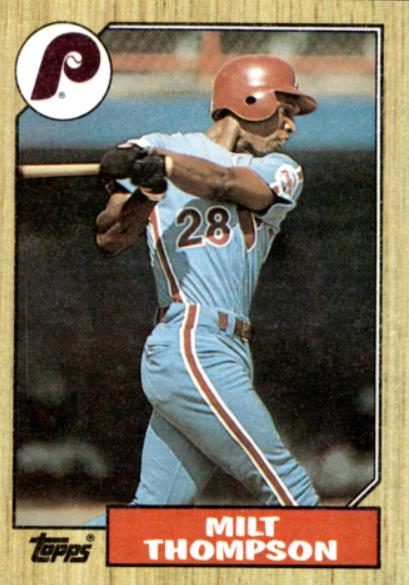 Milt Thompson #409 Prices | 1987 Topps | Baseball Cards