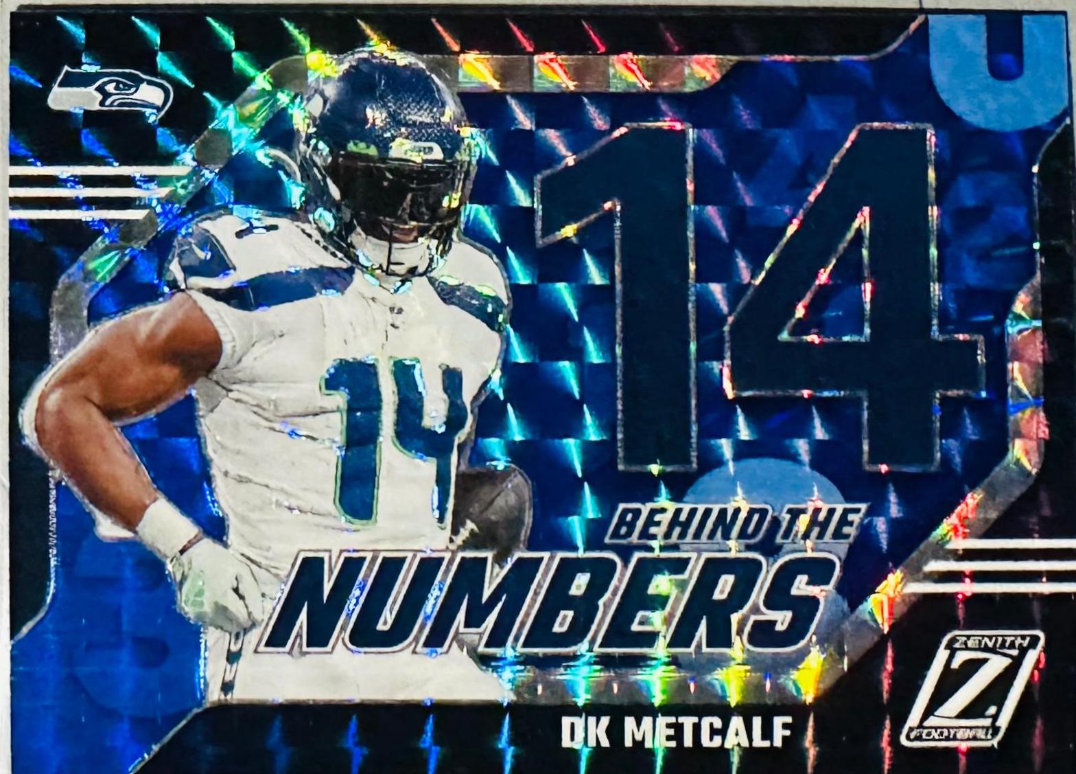 DK Metcalf [Blue] #8 Prices | 2023 Panini Zenith Behind the Numbers ...