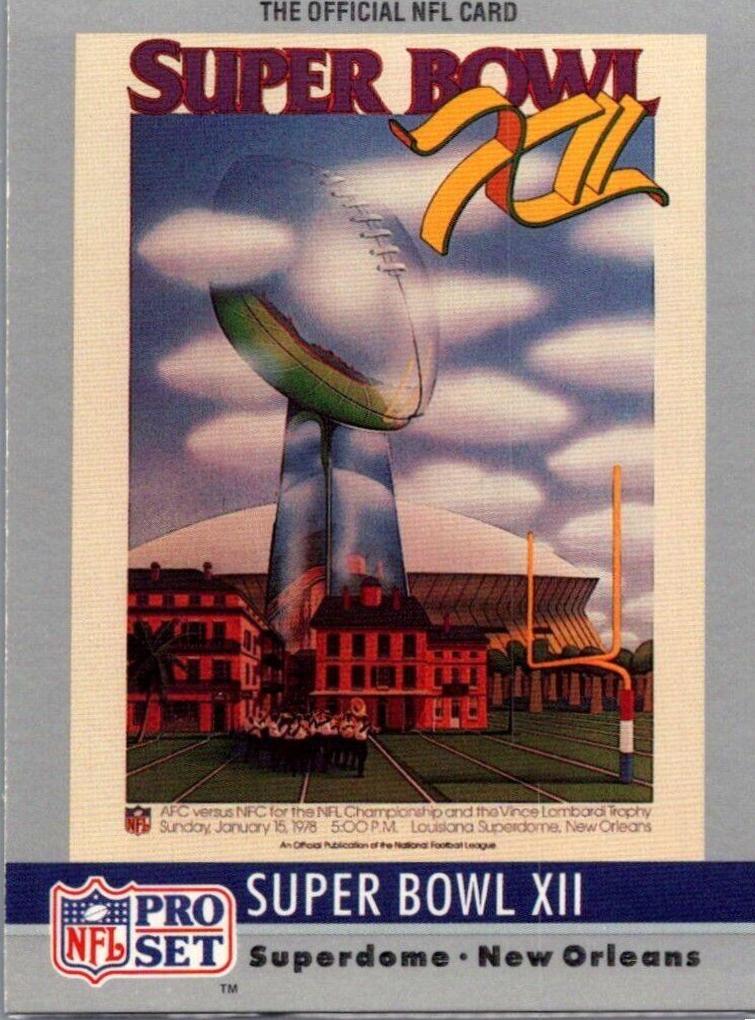 Super Bowl XII #12 Prices | 1990 Pro Set | Football Cards