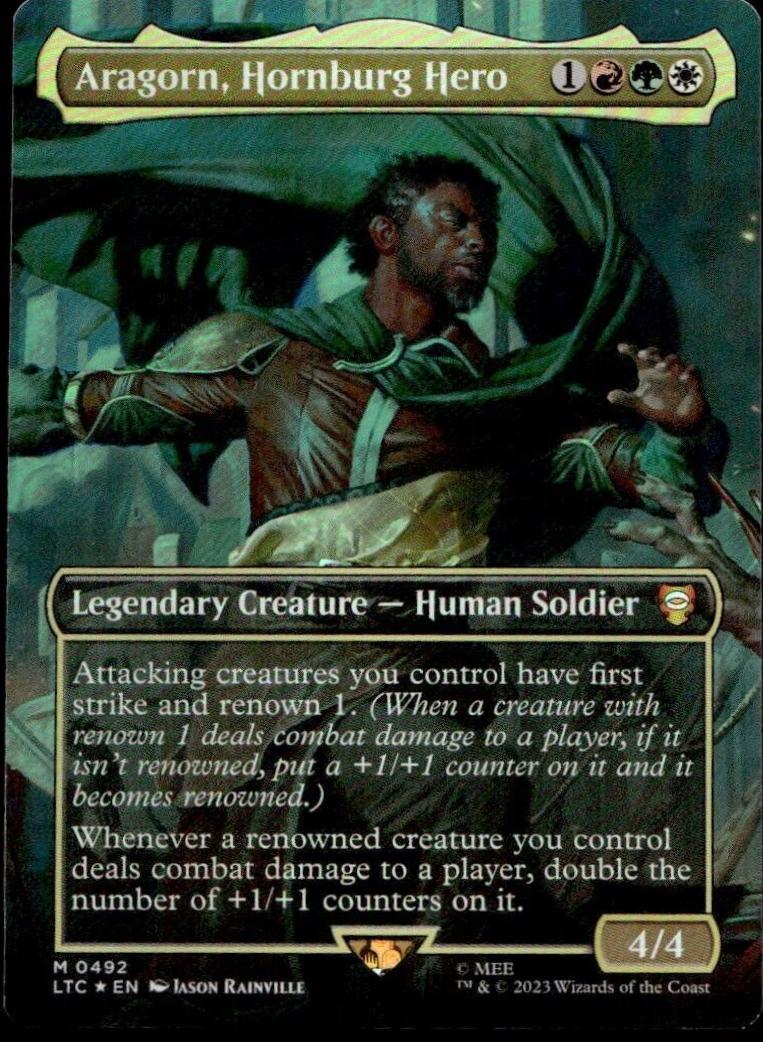 Aragorn, Hornburg Hero #492 Prices | Magic Lord of the Rings Commander ...