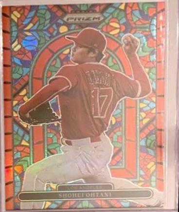 Shohei Ohtani [Red Prizm] #SG-3 Prices | 2022 Panini Prizm Stained ...