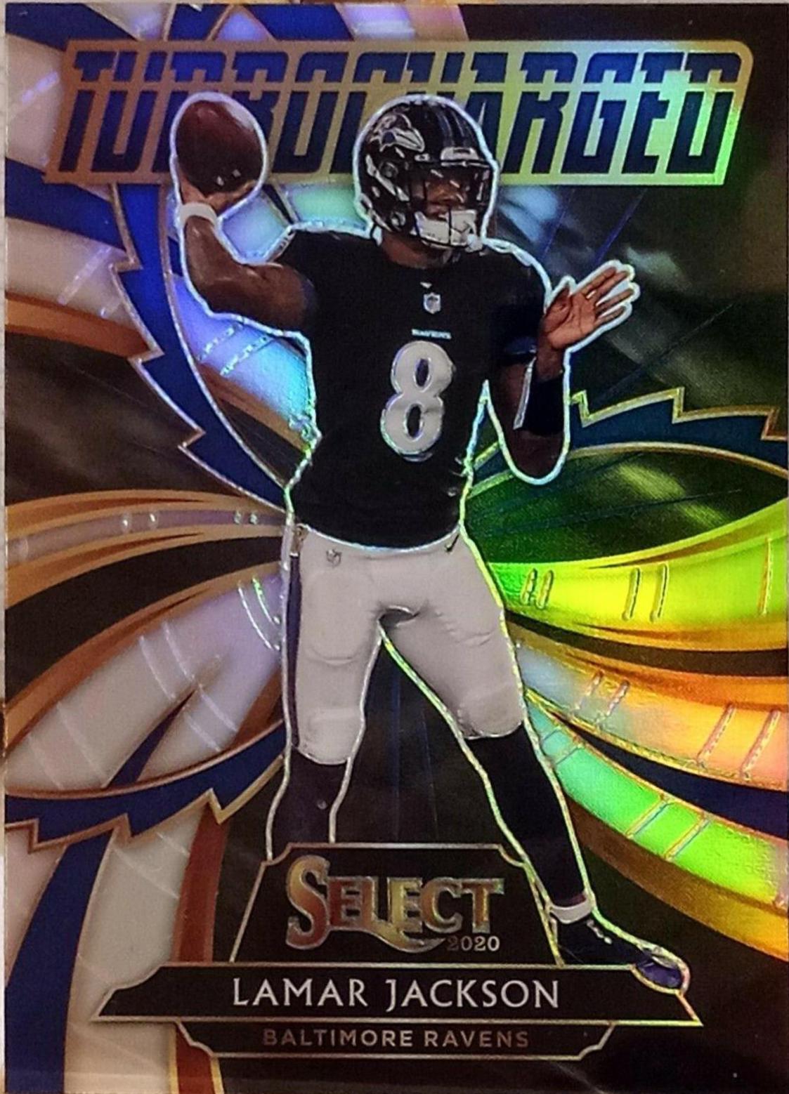 Lamar Jackson [Prizm] #T8 Prices | 2020 Panini Select Turbocharged ...