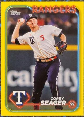 Corey Seager [Yellow] #150 Prices | 2024 Topps | Baseball Cards