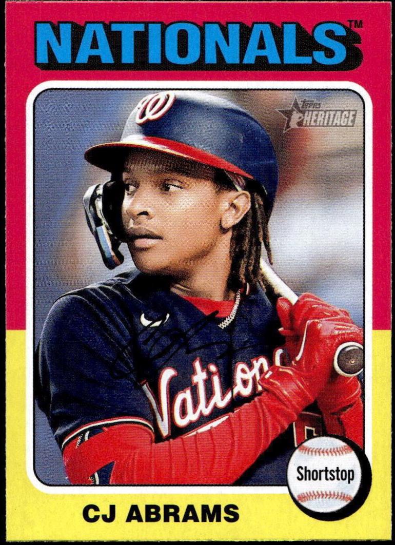 CJ Abrams #446 Prices | 2024 Topps Heritage | Baseball Cards