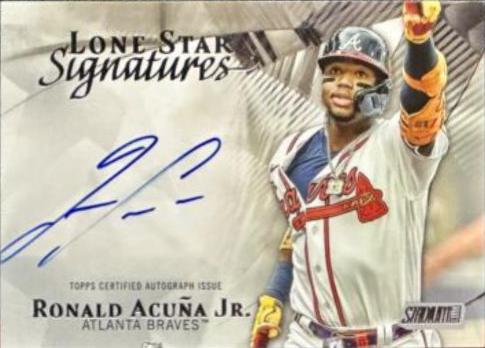 Ronald Acuna Jr. #LSS-RA Prices | 2022 Stadium Club Lone Star ...