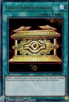 Gold Sarcophagus [Ultra Rare] RA02-EN052 Prijzen | YuGiOh 25th Anniversary Rarity Collection II ...
