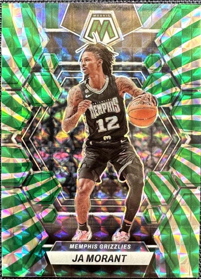Ja Morant [Green Swirl] #82 Prices | 2022 Panini Mosaic | Basketball Cards