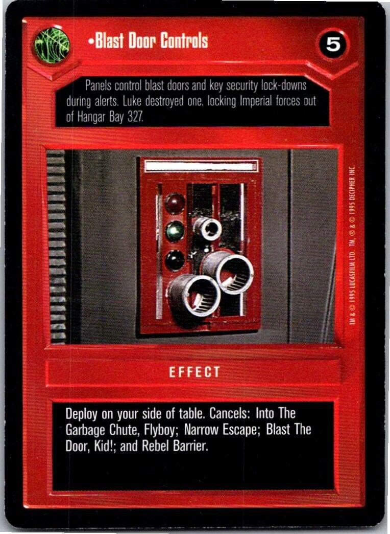 Blast Door Controls Prices | Star Wars CCG Premiere | Star Wars Cards