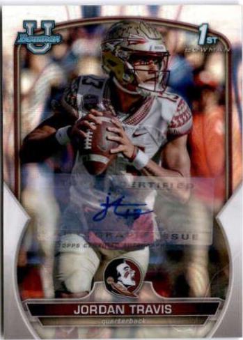 Jordan Travis [Autograph Lava] #31 Prices | 2022 Bowman Chrome ...