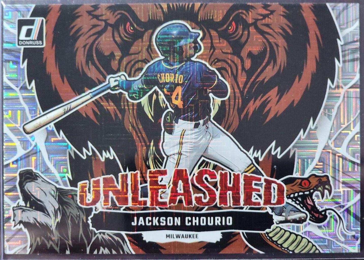 Jackson Chourio [Vector] #U16 Prices | 2023 Panini Donruss Unleashed ...