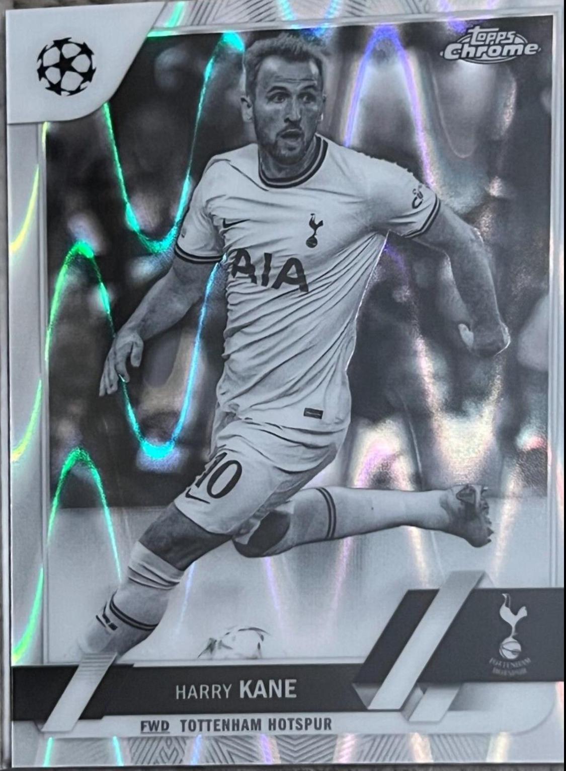 Harry Kane #166 Prices | 2022 Topps Chrome UEFA Club Competitions ...