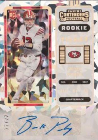 Brock Purdy [Autograph Cracked Ice Ticket] #263 Prices | 2022 Panini ...