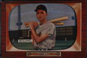 Frank Bolling [Frank Bolling Back] #204 Prices | 1955 Bowman | Baseball ...